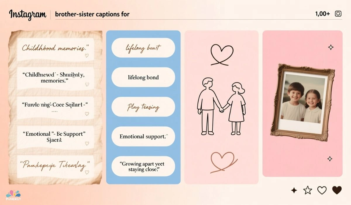 1000+ Heartfelt Brother Sister Captions for Instagram